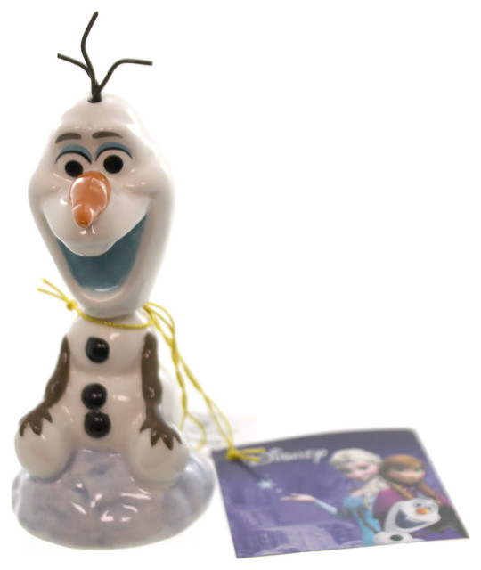 Disney OLAF BOBBLE FIGURINE Ceramic Disney Frozen Elsa Anna ...