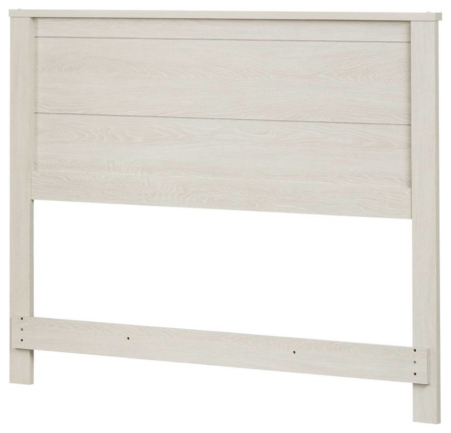 South Shore Fynn Full Panel Headboard in Winter Oak, Full Size ...