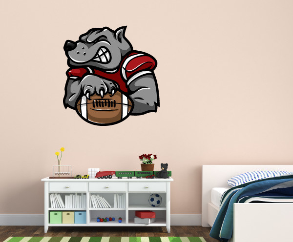 Football Vinyl Wall Decal FootballUScolor003, 10 in. - Contemporary ...