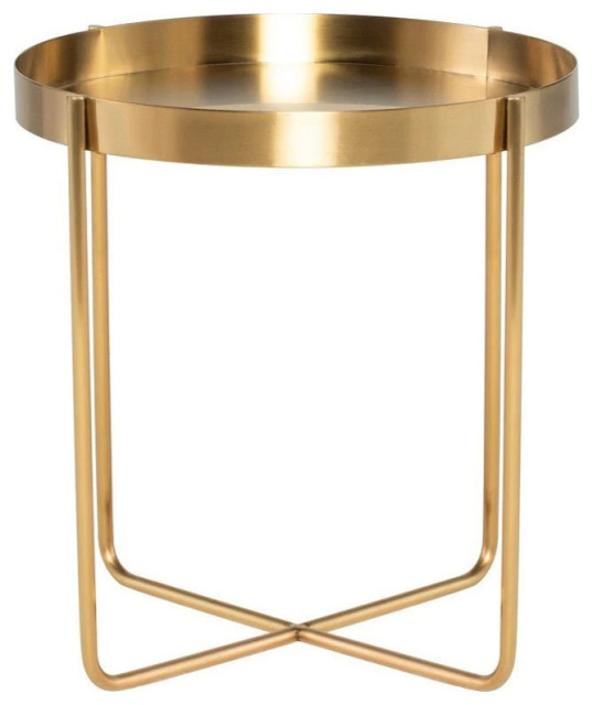 Ayesha Gold Side Table - Contemporary - Side Tables And End Tables - by Virgil Stanis Design | Houzz