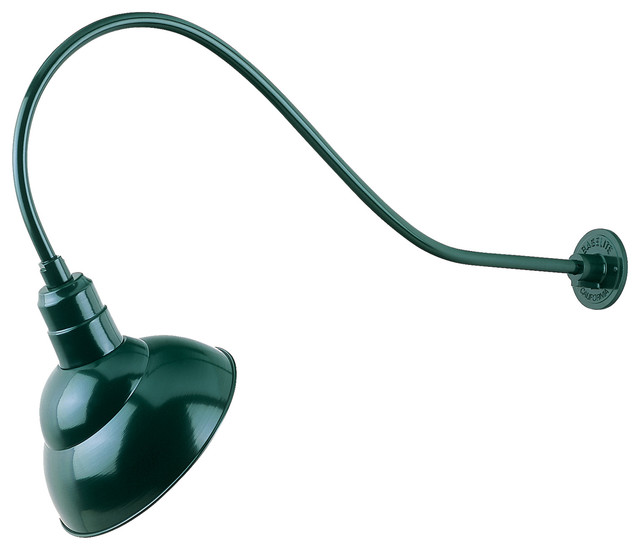 Sign Light, Dark Green - Farmhouse - Outdoor Wall Lights And Sconces ...