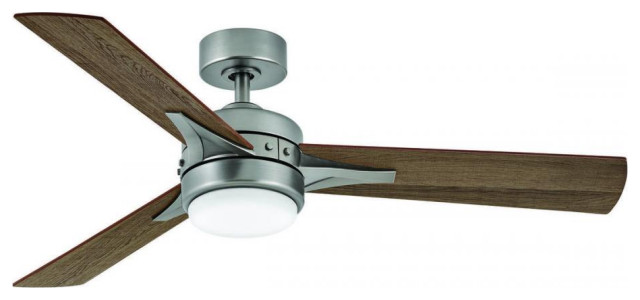 Ventus Ceiling Fan, 3-Blade, 1-Light, Pewter, Driftwood Blades, 52"W ...
