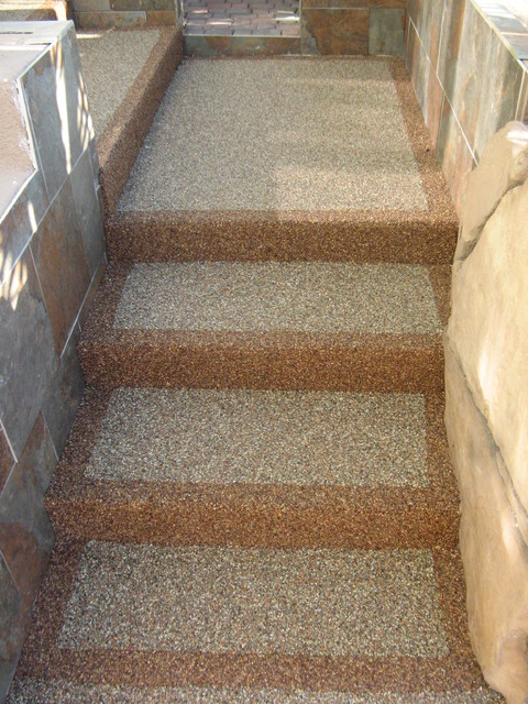 Stairs - Traditional - Staircase - Las Vegas - by Pebble Stone Coatings