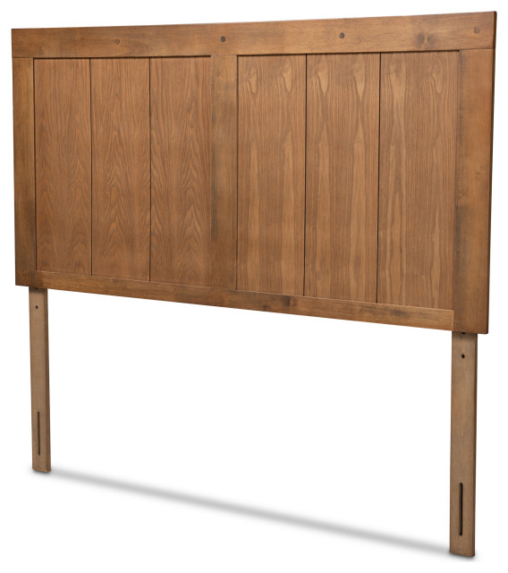 Patwin Modern Transitional Ash Walnut Finished Wood Full Size Headboard ...