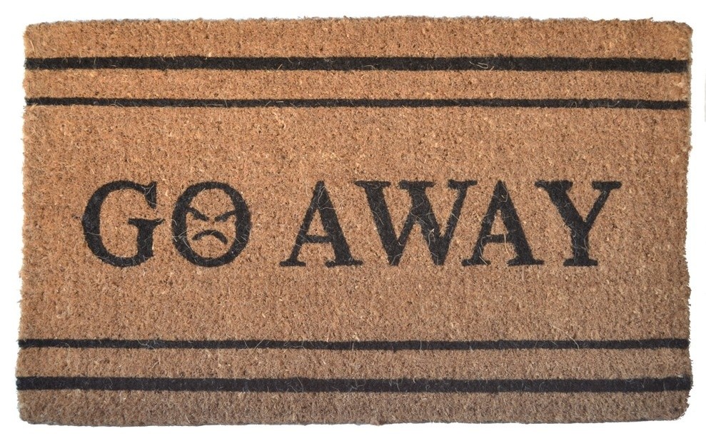 Go Away Coir Mat - Contemporary - Doormats - by Imports Decor Inc. | Houzz