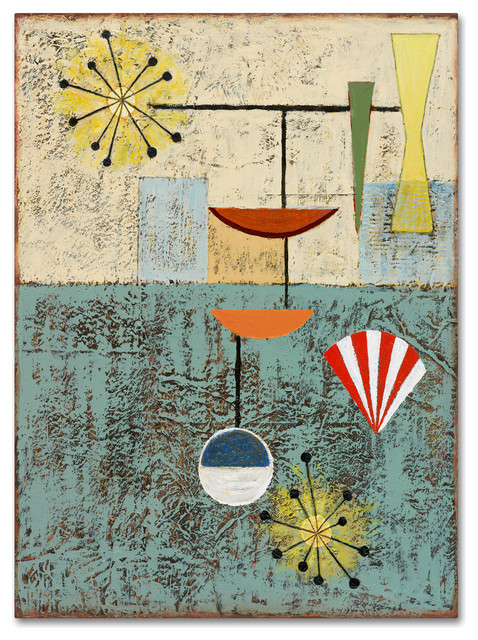 Rachel Paxton 'Sterling Cooper 6' Canvas Art, 14"x 19" - Midcentury ...