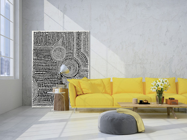 Clustered Dots A Fine Art Giant Canvas Print 54"X72" - Contemporary ...