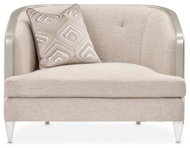 Camden Court Chair and Half - Flax/Platinum - Contemporary - Armchairs ...