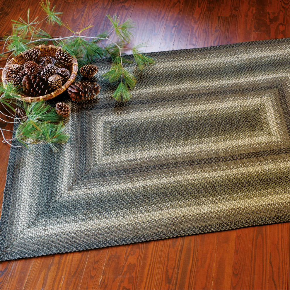 Homespice Decor 5 x 8' Rectangle Pinecone Jute Braided Rug ...