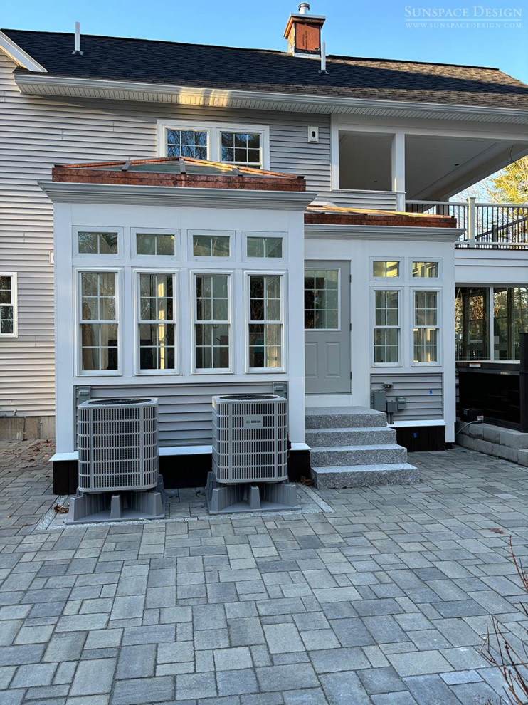 Salem, NH Triple Hip Rafter Glass-Roofed Greenhouse - Traditional ...