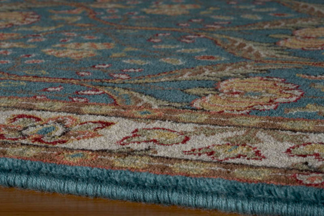 Persian Hand-Serged Rug, Teal Blue, 8'x10' - Mediterranean - Area Rugs ...