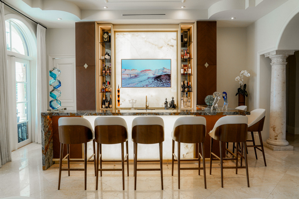 Luxury Home Bar - Traditional - Home Bar - Miami - by Roa Custom ...