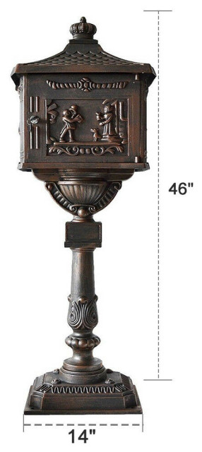 Postal Security Mailbox - Bronze - Traditional - Mailboxes - by ...