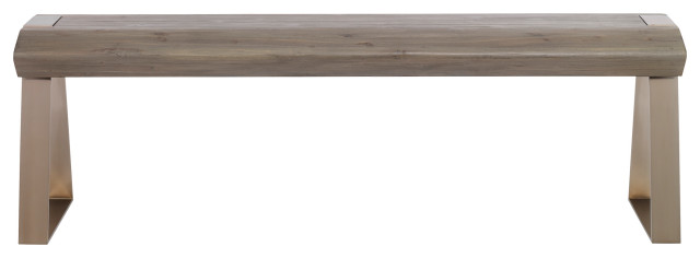 Acai Light Gray Bench - Contemporary - Dining Benches - by Ownax | Houzz