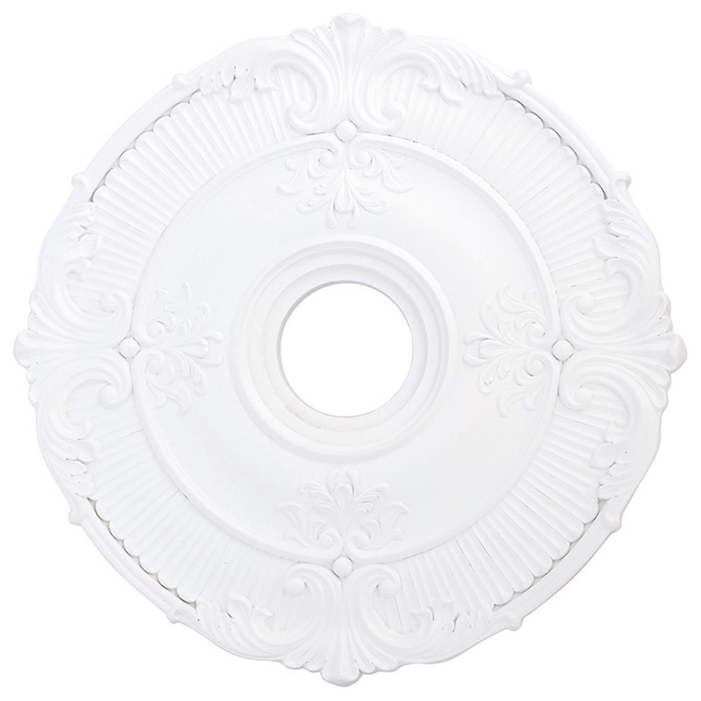 Buckingham Ceiling Medallion, White - Traditional - Ceiling Medallions ...