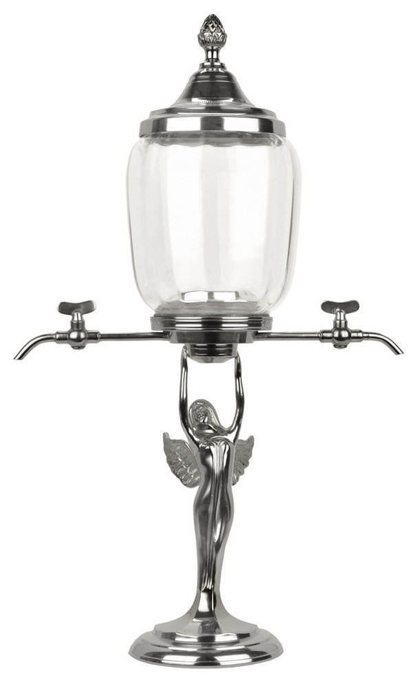 Lady Absinthe Fountain With Wings, 2 Spout - Traditional - Indoor ...