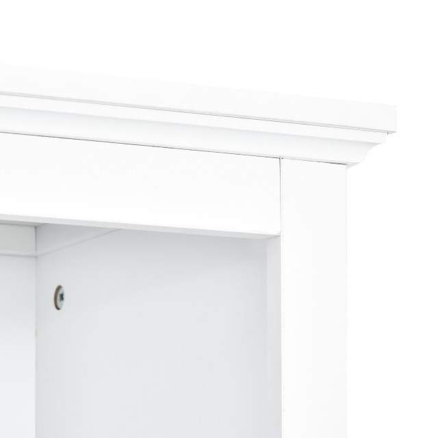 TATEUS Minimalism Entertainment Wall Unit with Bridge, Modern TV ...