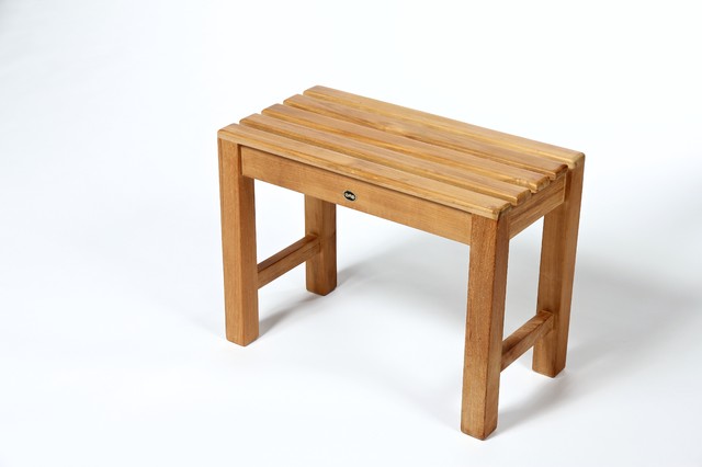 Teak Shower Bench Coach 24" (60 cm) - Traditional - Shower Benches ...