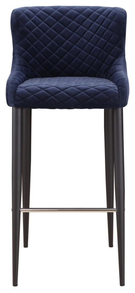 Barstool Dark Blue Contemporary - Contemporary - Bar Stools And Counter ...