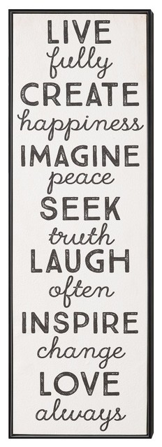 Motto Wall Art, Black & White - Contemporary - Prints And Posters - by ...