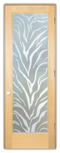 Interior Prehung Door or Interior Slab Door - Tiger Stripes - Primed ...