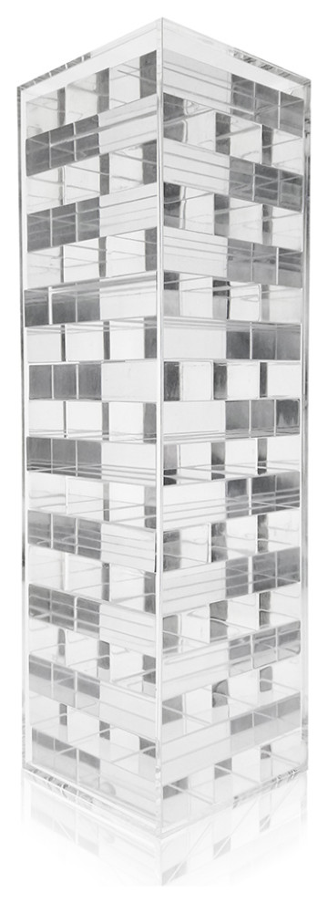 OnDisplay 3D Luxe Acrylic Stacking Tower Puzzle Game - Tumbling Block ...