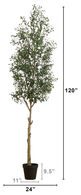 10ft. Artificial Olive Tree - Modern - Artificial Plants And Trees - by ...
