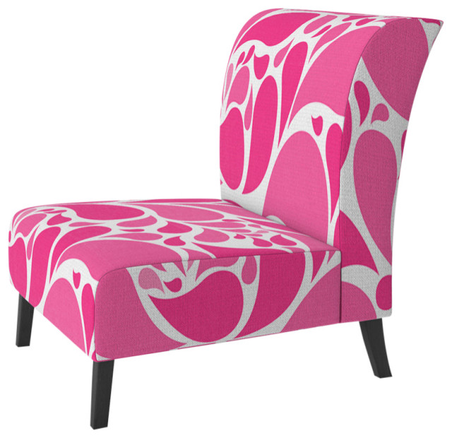 Pink Floral Paisley Chair - Contemporary - Armchairs And Accent Chairs ...