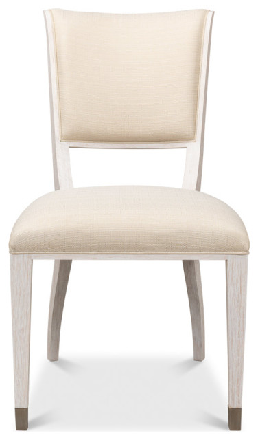 Elegant Dining Side Chair Whitewash - Farmhouse - Dining Chairs - by ...