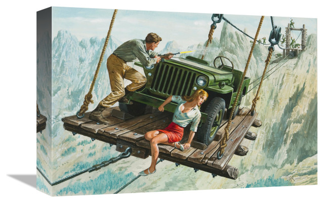 "The Couple that Refused to Die" Canvas Giclee by Mort Kunstler, 16"x11 ...