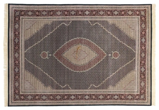 Vintage Chinese Tabriz Rug, 09'08 x 13'07 - Traditional - Area Rugs ...