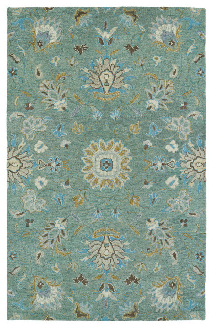Kaleen Helena Collection Dark Mint Area Rug 5'x7'9" - Area Rugs - by ...