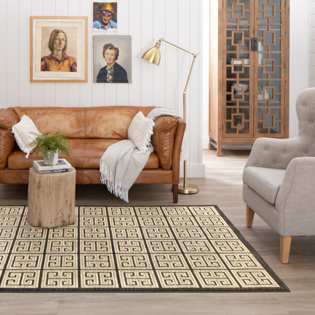 Mohawk Home Meander Modern Geometric Area Rug, 3'x5' - Contemporary ...