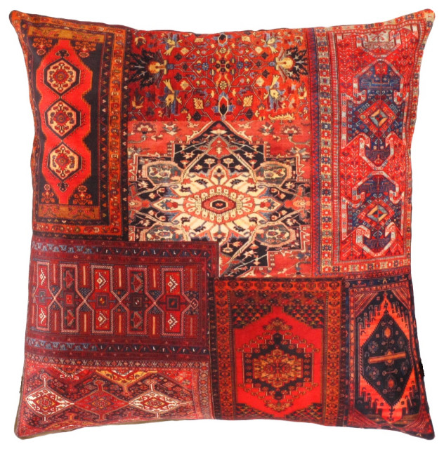 Traditional Velvet Pillow 20'x20' - Mediterranean - Decorative Pillows ...