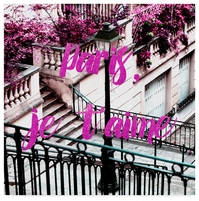 "Paris je taime Stairs of Montmartre II" by Philippe Hugonnard, Canvas ...