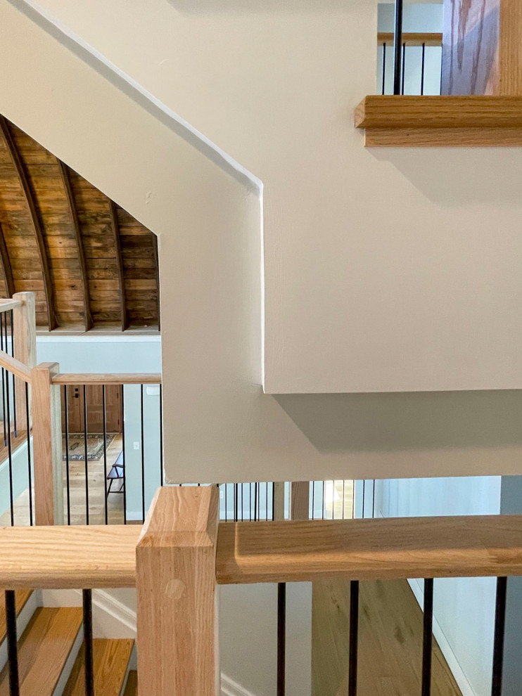 102_Straight-Freestanding Stairs/Landing in Barn Style Home, Leesburg ...