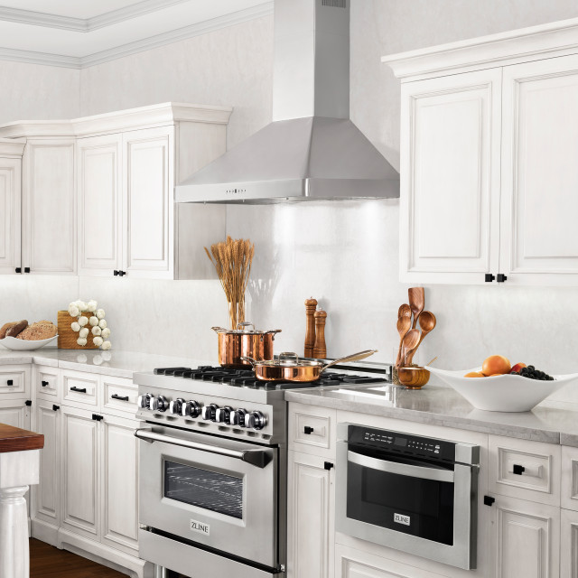 ZLINE 30 in. Wall Range Hood, Stainless Steel, KF2-30 - Contemporary ...