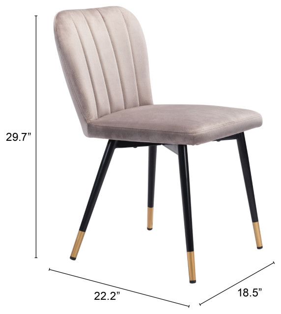 Manchester Dining Chair (Set of 2) Gray - Midcentury - Dining Chairs ...