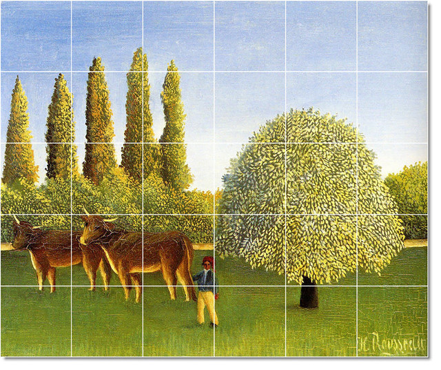 Jean-Jacques Rousseau Poster Art Painting Ceramic Tile Mural #59, 72 ...