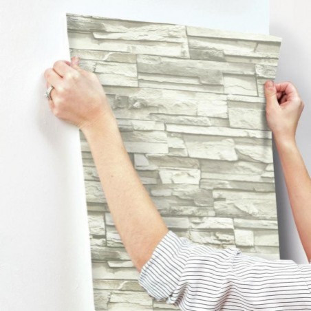 Stacked Stone Peel and Stick Wallpaper - Rustic - Wall Decals - by York ...