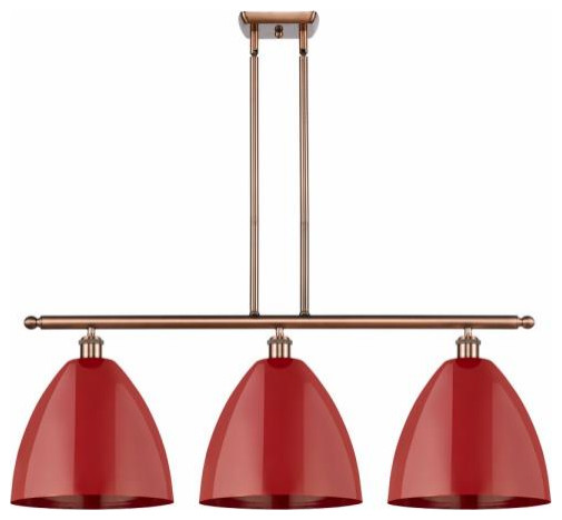 Innovations Lighting 516-3I-AC-MBD-12-RD Plyth Dome, 3 Light Island In ...