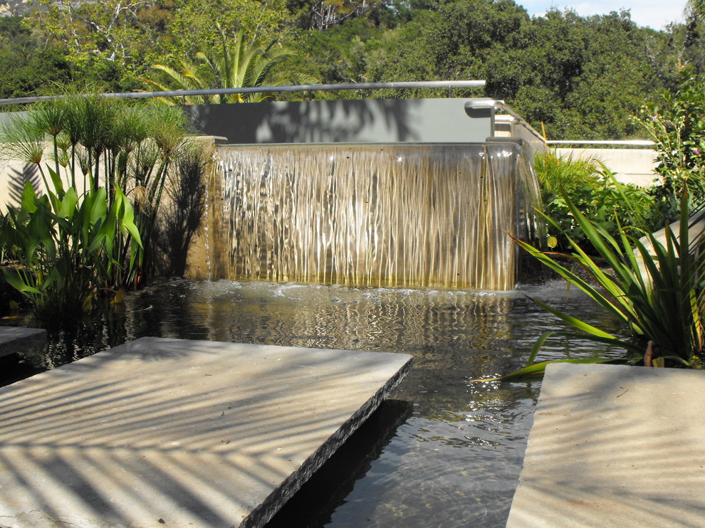 Modern Contemporary Fountain - Contemporary - Landscape - Santa Barbara ...