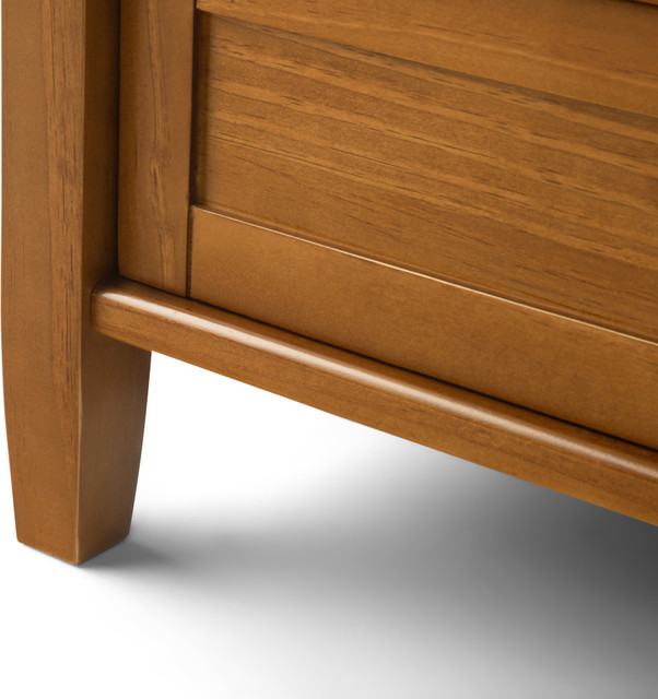 Warm Shaker Solid Wood Wide Console Sofa Table - Transitional - Console ...