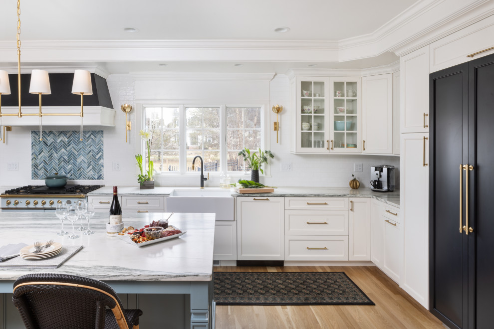 Fireside Gourmet Kitchen - Traditional - Kitchen - Boston - by ...