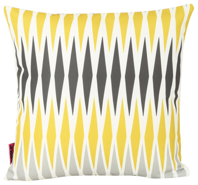 GDF Studio Xanthe Outdoor Geometric Pattern 17.75" Square Cushion ...
