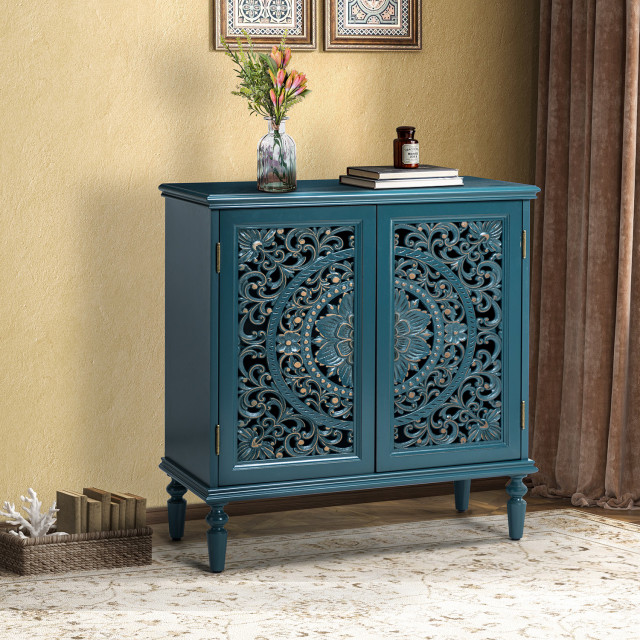 32" Tall 2-Door Accent Cabinet - Traditional - Accent Chests And ...