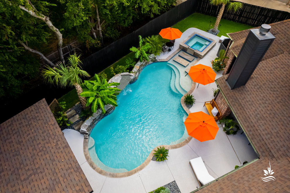 Tropical Rainforest - Asian - Pool - Dallas - by Selah Pools & Spas | Houzz