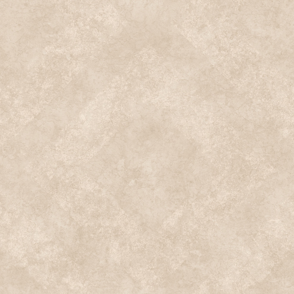 Classic Royal Cream Geometric Stone Wallpaper, Sample - Contemporary ...