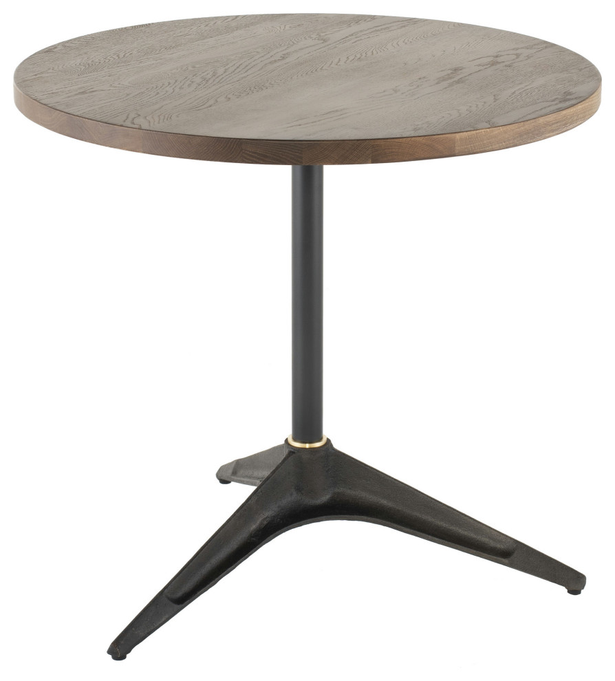 Compass Smoked Wood Bistro Table - Transitional - Indoor Pub And Bistro ...