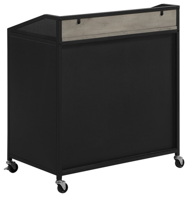 Coaster Arlette Accent Cabinet with Metal Mesh Doors Gray Wash and ...